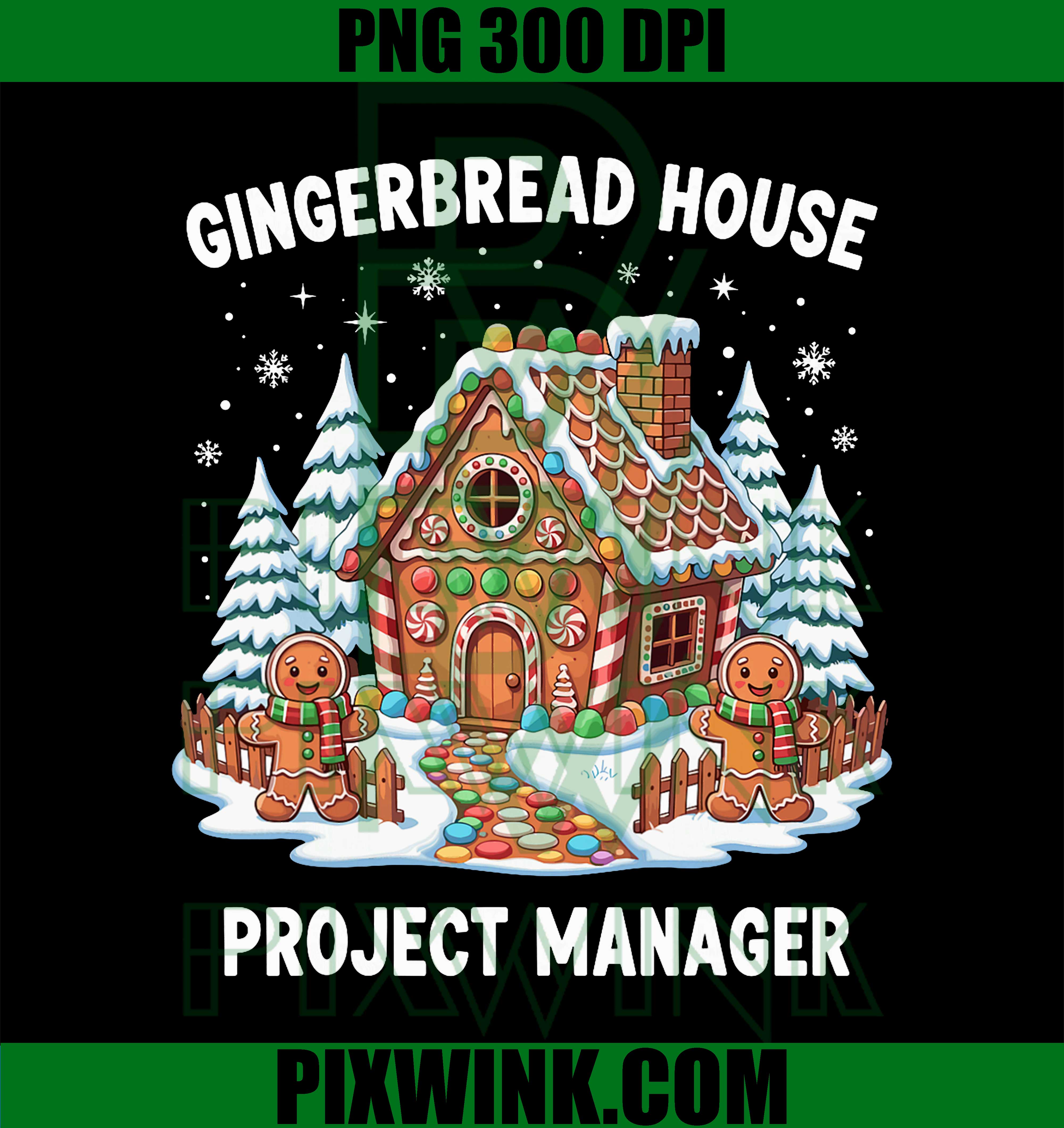Gingerbread Man PNG, Gingerbread House Project Manager PNG – pixwink.com