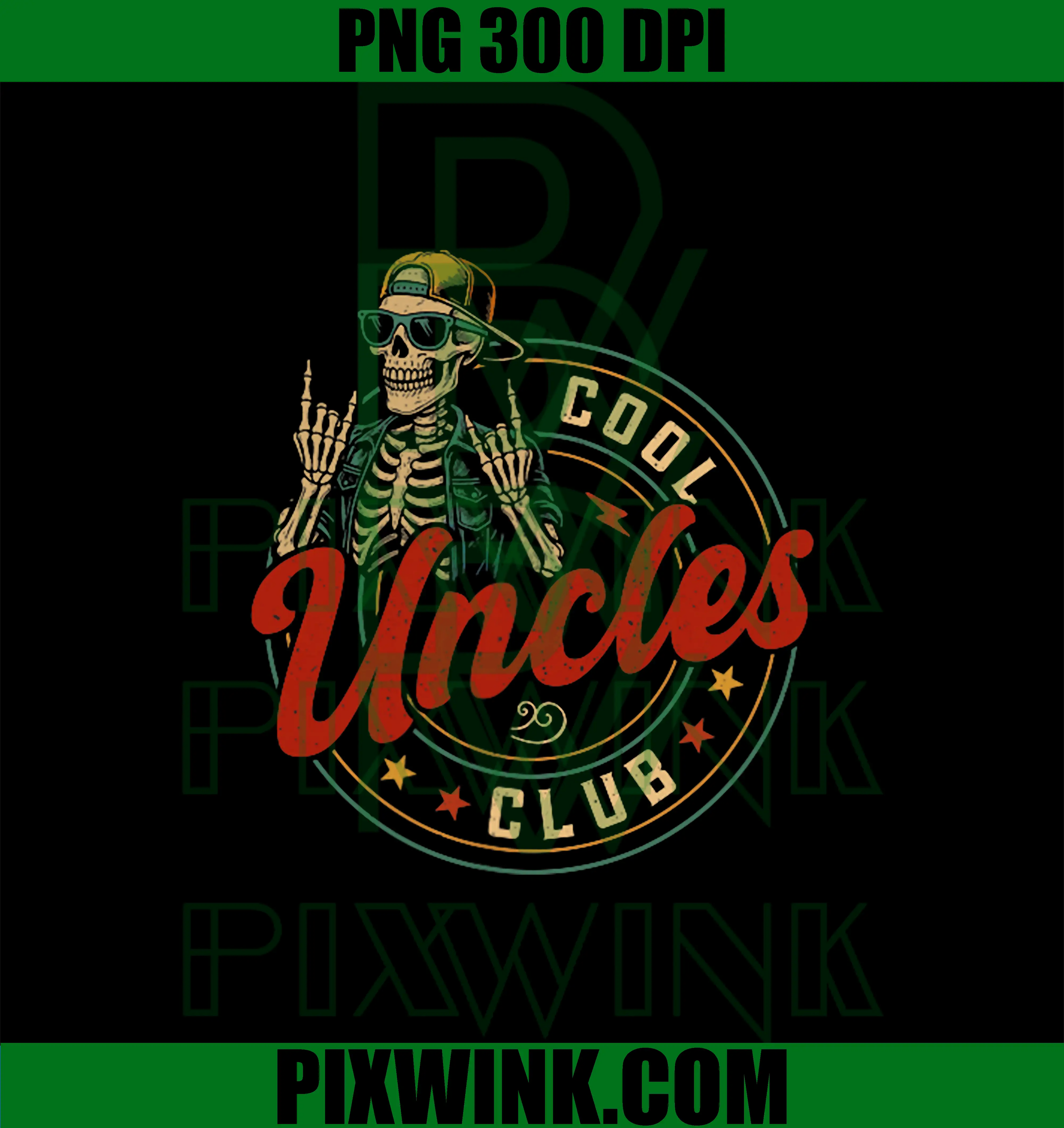 Cool Uncles Club PNG, Funny Skeleton Uncle PNG – pixwink.com