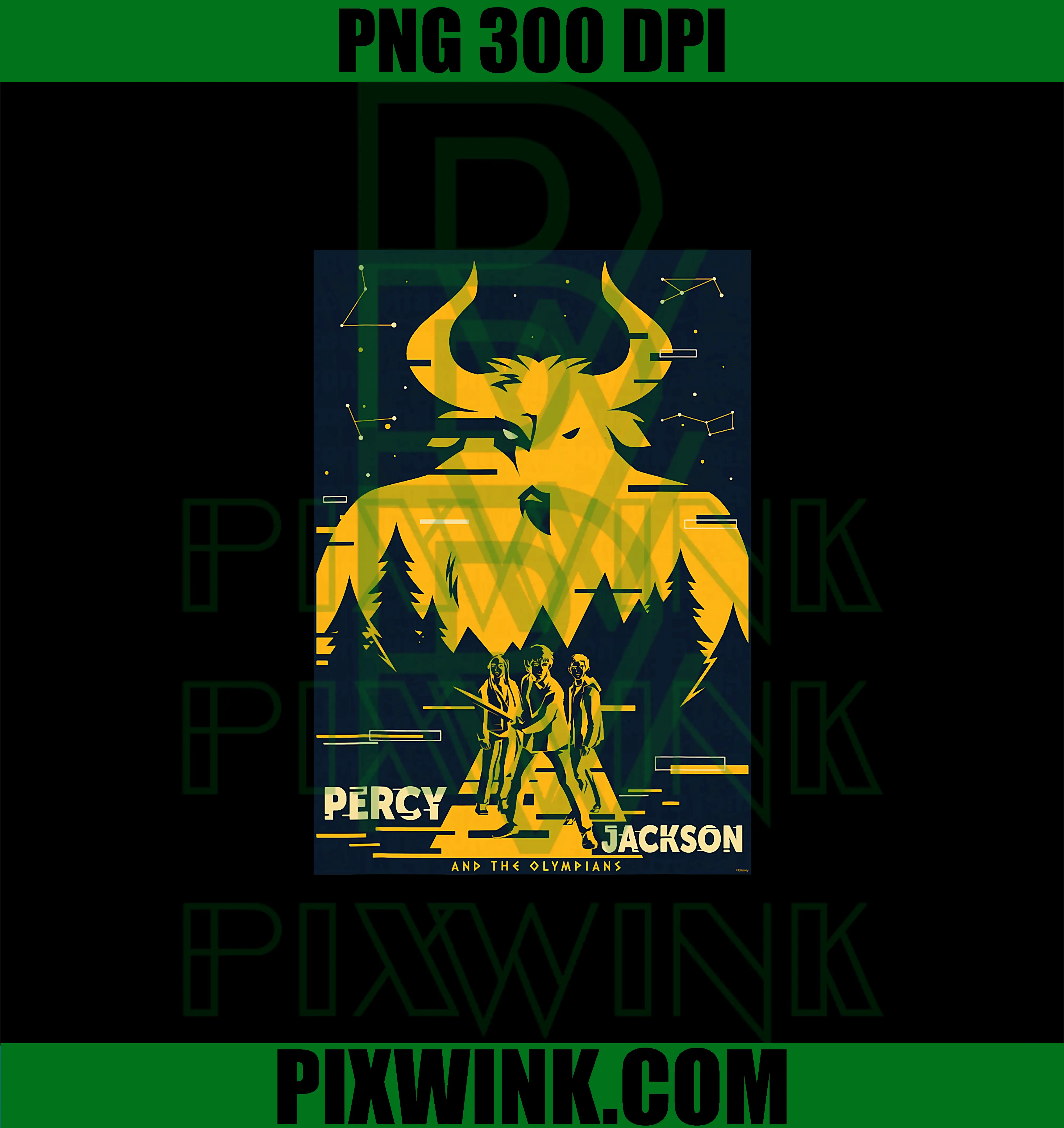 Disney Percy Jackson PNG, Three Heroes Against The Minotaur PNG ...