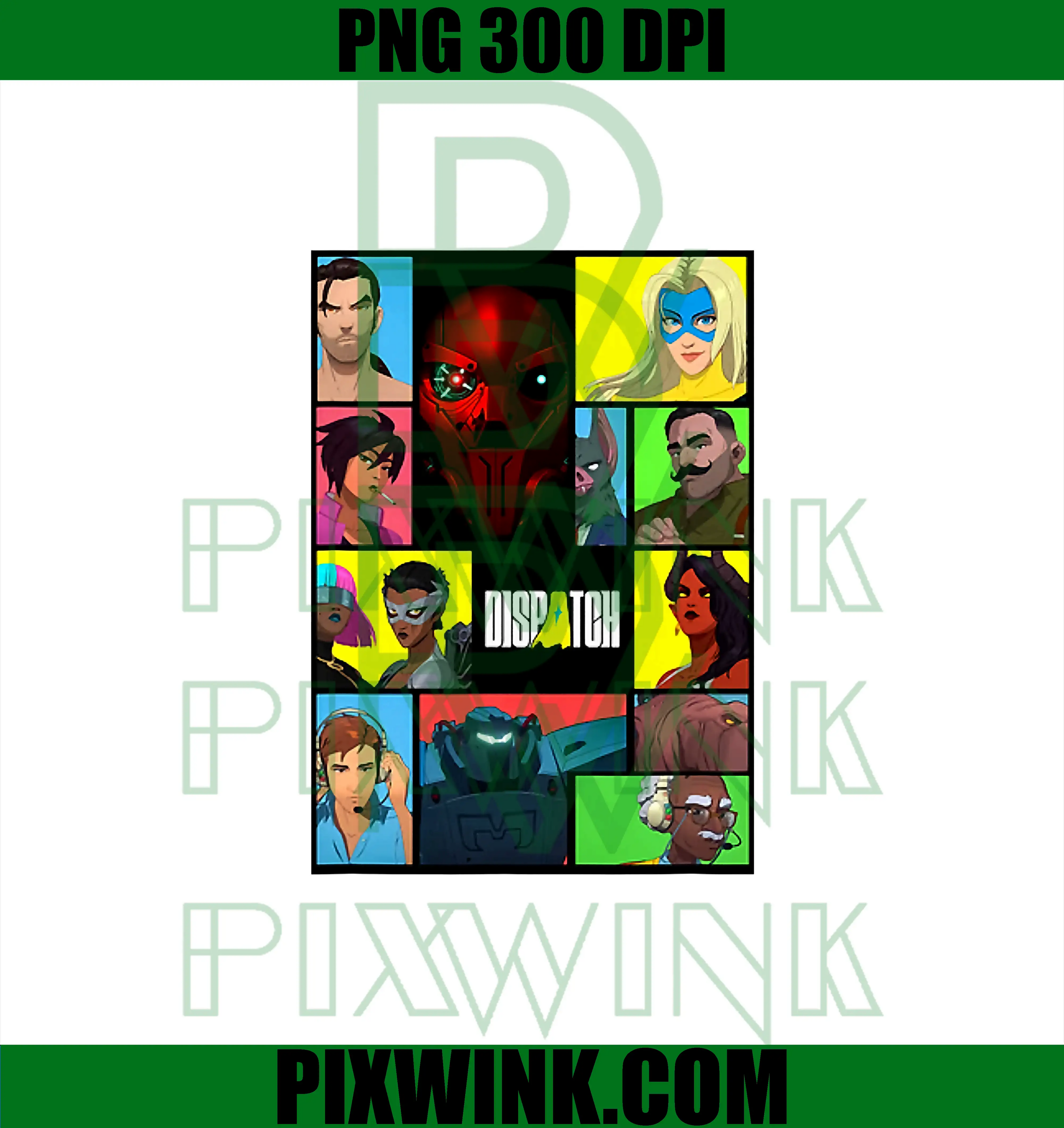 Dispatch Video Game PNG, Collage Design PNG – pixwink.com