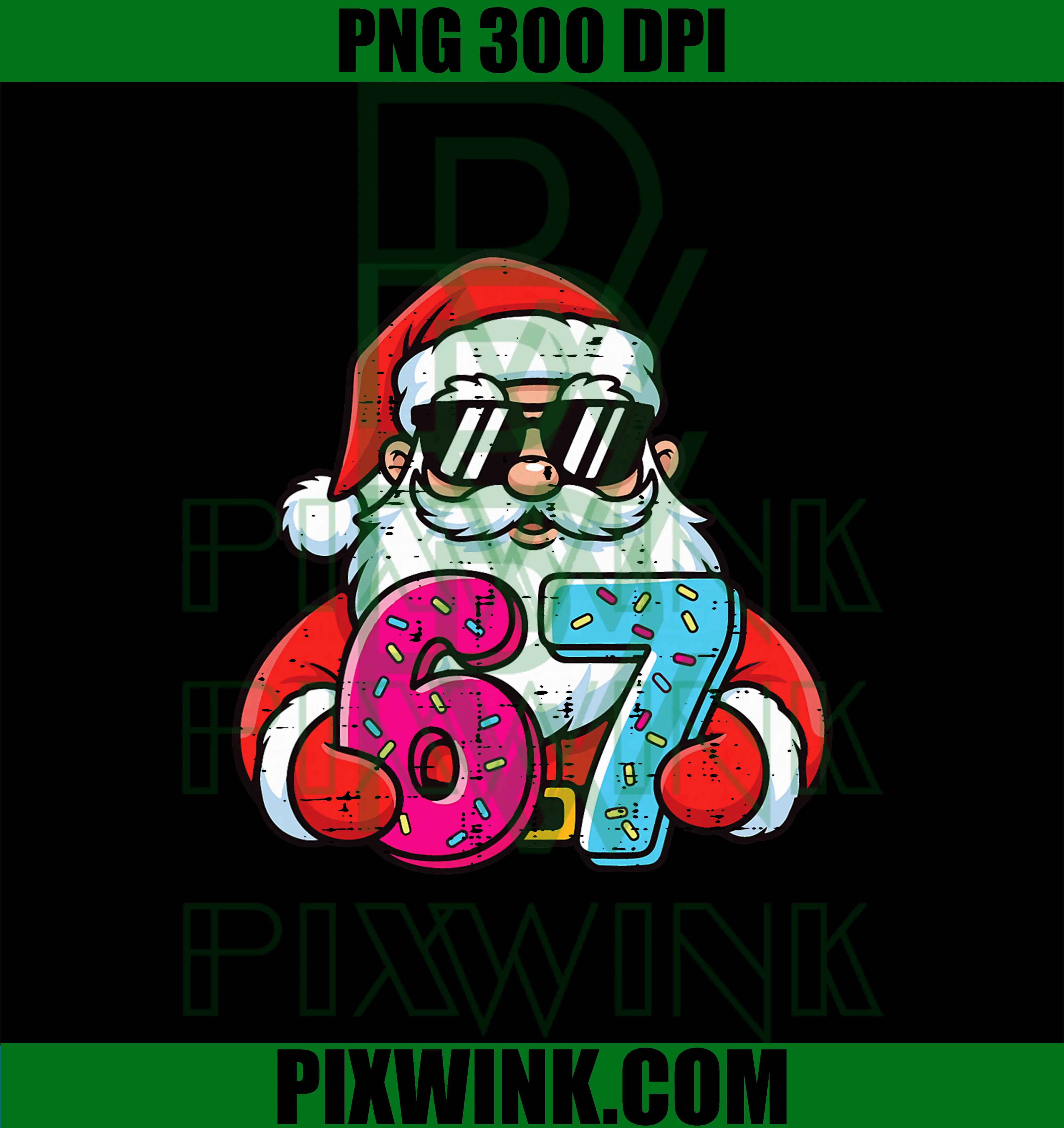 Santa 67 Meme PNG, 6 7 Christmas Six Seven Xmas PNG – pixwink.com