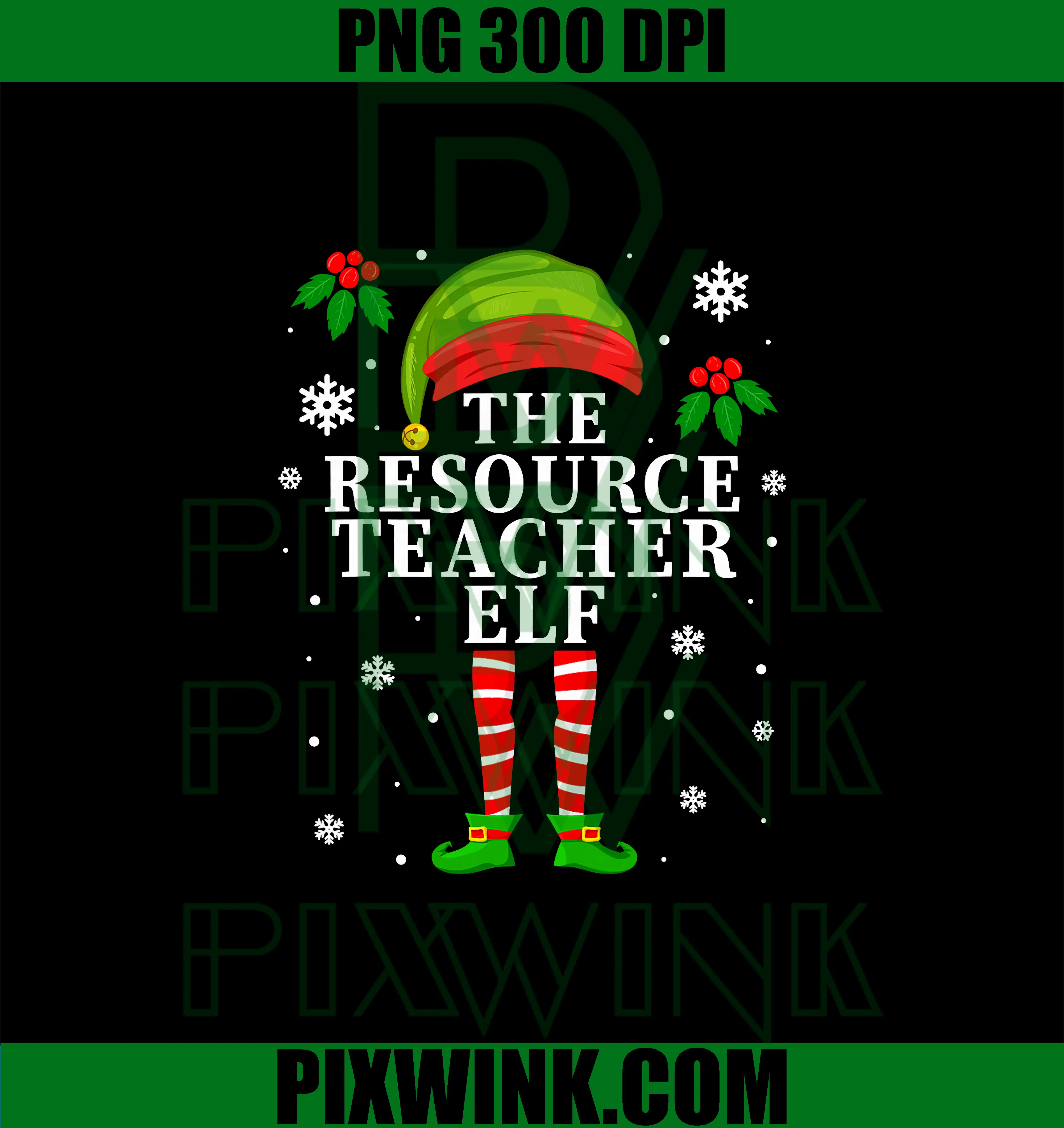 The Resource Teacher Elf PNG, Christmas Matching PNG – pixwink.com